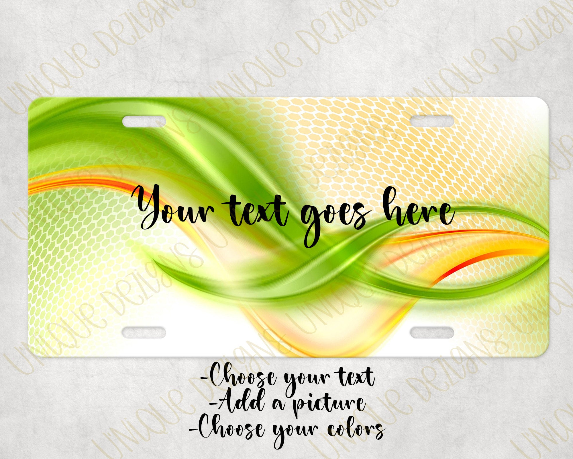 Sublimated License Plates | U'Nique Dezigns